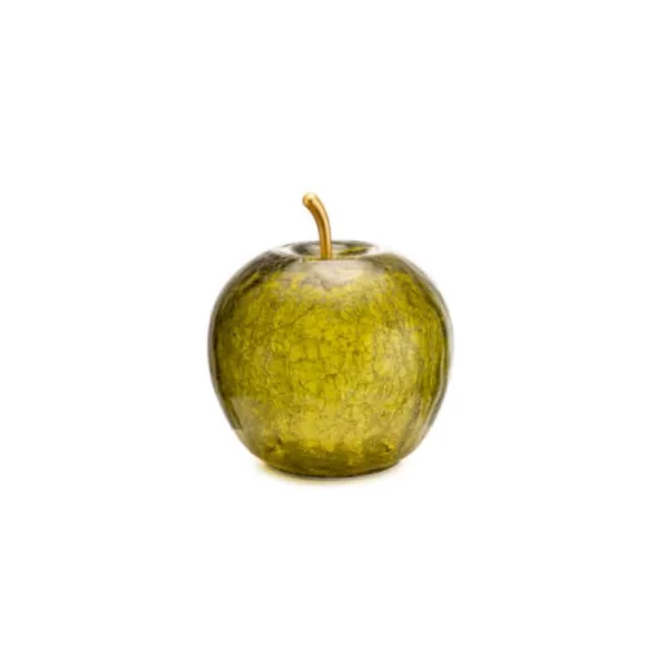Glass Apple Led (Green) 16x17cm - Tesor